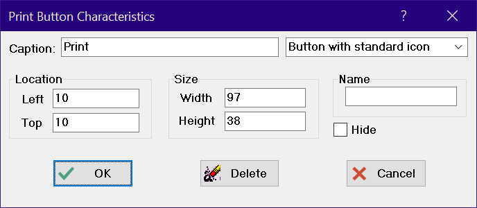 Adding A Print Button To The Diagram Windows